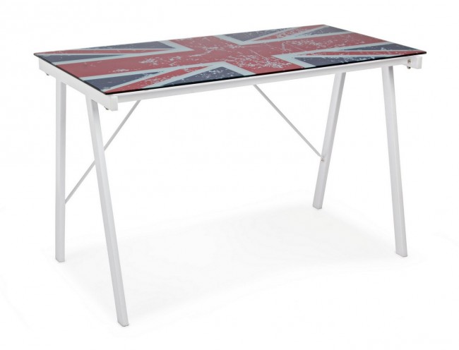 Scrivania Young British 113x58 in Vetro